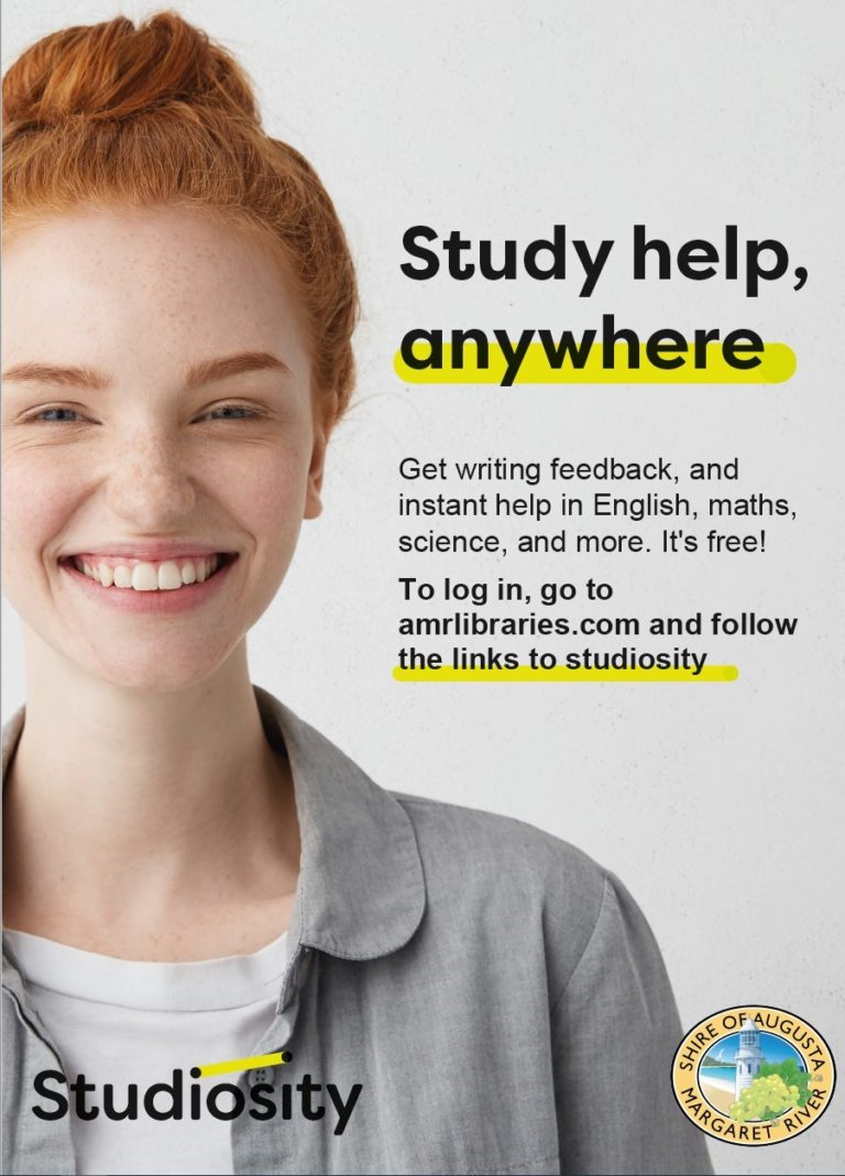 Free Tutoring and study help - Studiosity & Connect from the AMR Library - Margaret River Senior ...